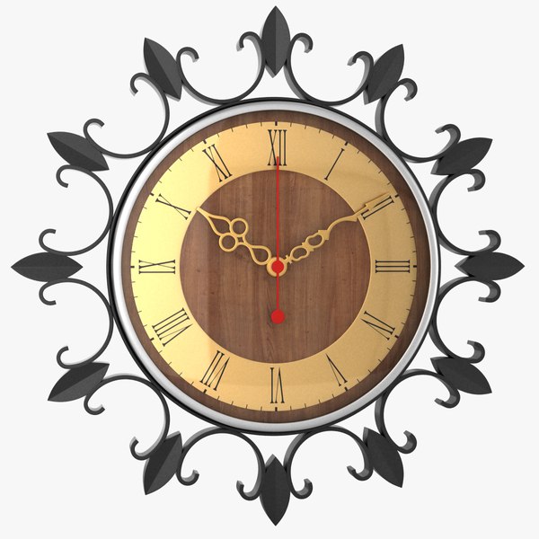 벽 시계 3D 모델 - TurboSquid 1283813