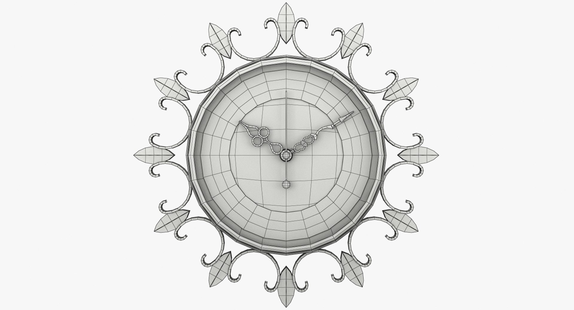 Wall Clock 3D Model - TurboSquid 1283813
