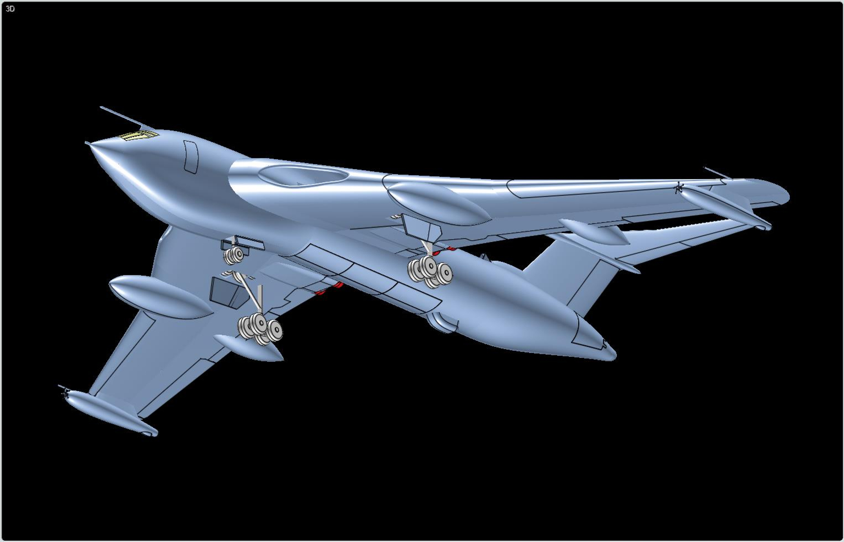 modelo 3d Handley Page Victor Mk2 Aircraft Solid Assembly Model ...