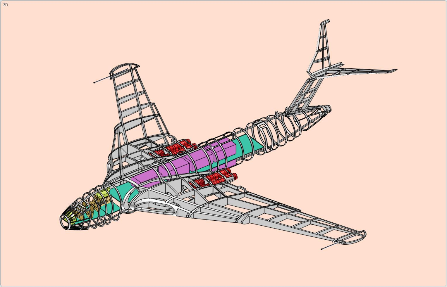 modelo 3d Handley Page Victor Mk2 Aircraft Solid Assembly Model ...