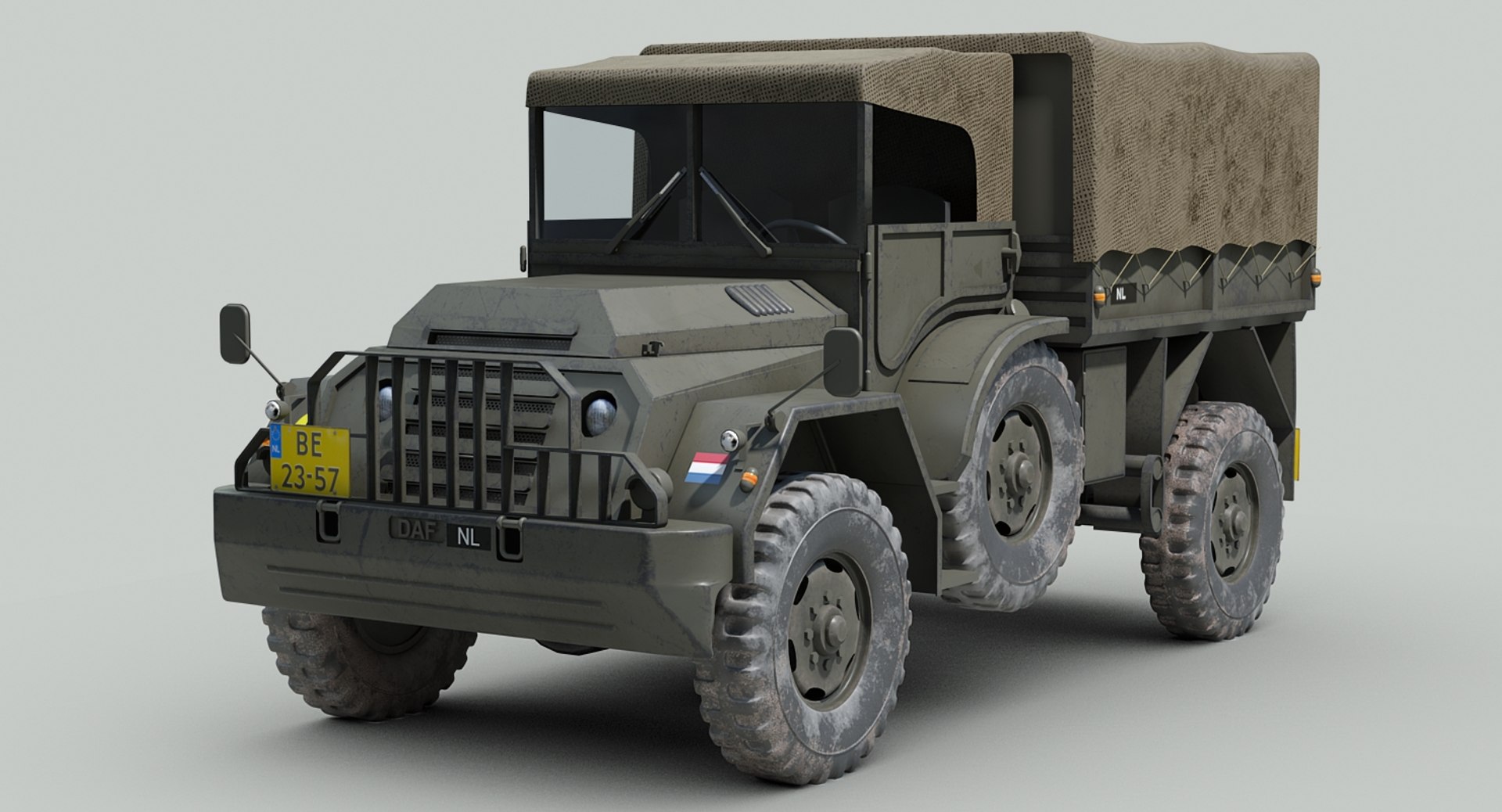 3D Netherlands Daf Ya 126 - TurboSquid 1370700