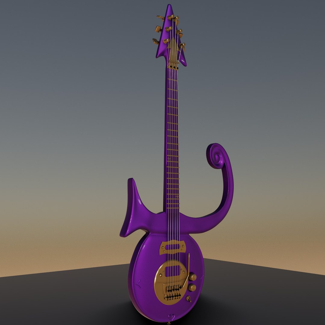 Princes Iconic Guitar 3D - TurboSquid 1859640