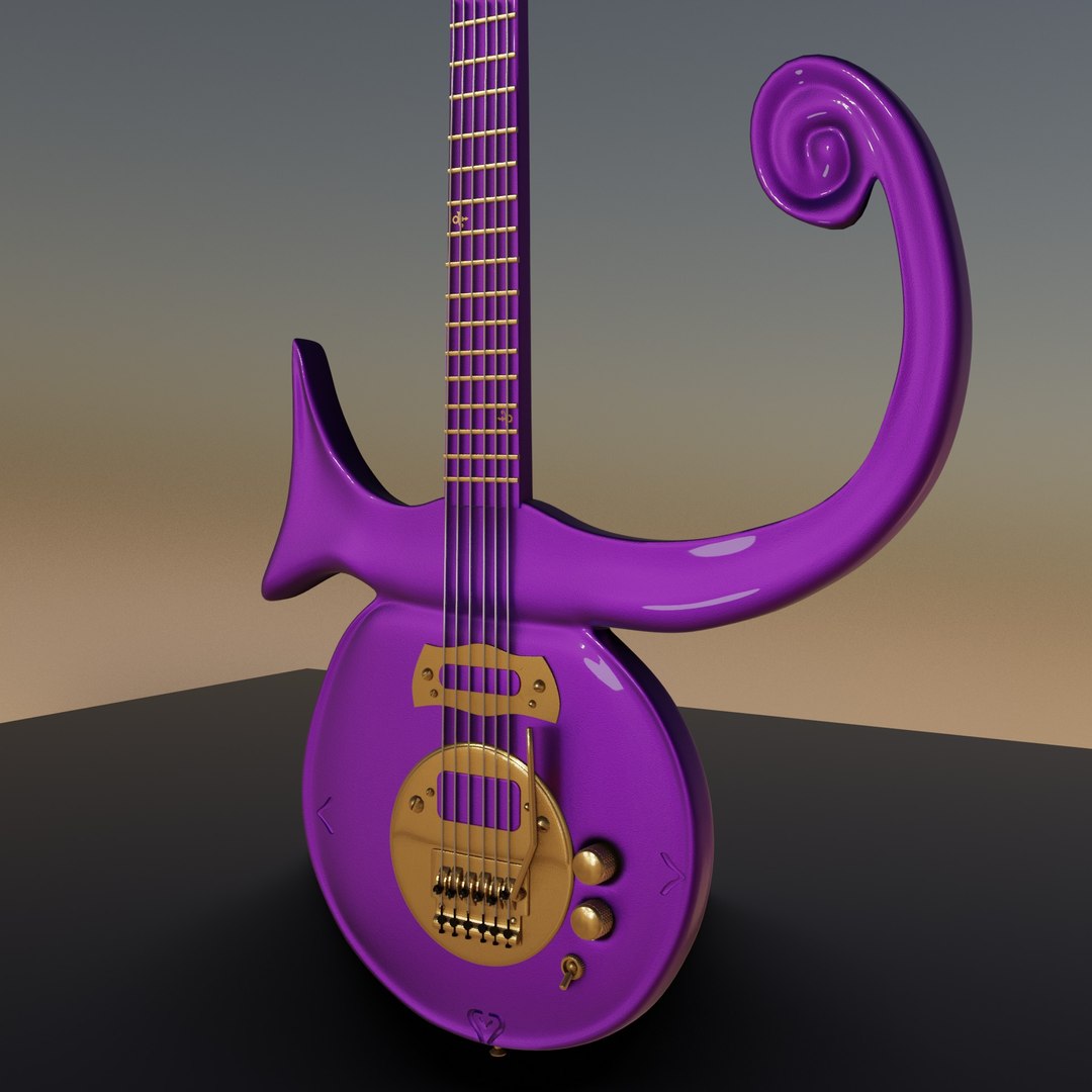 Princes Iconic Guitar 3D - TurboSquid 1859640
