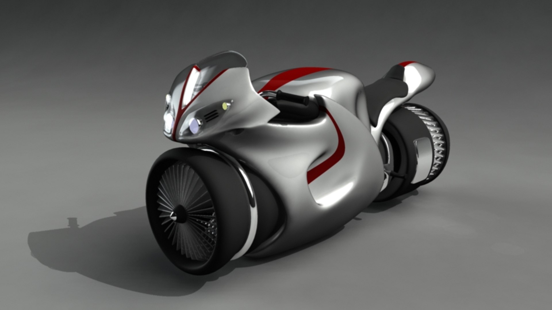 jetbike bike jet engine 3d ma