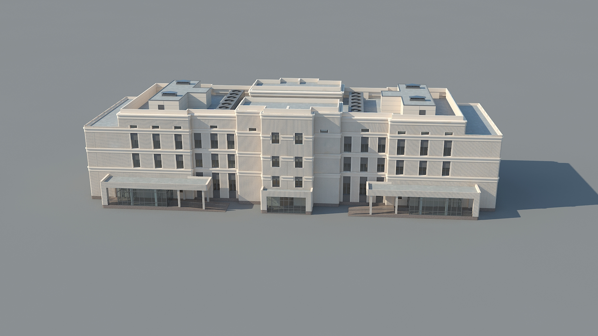 Hospital Building 3D Model - TurboSquid 1614577