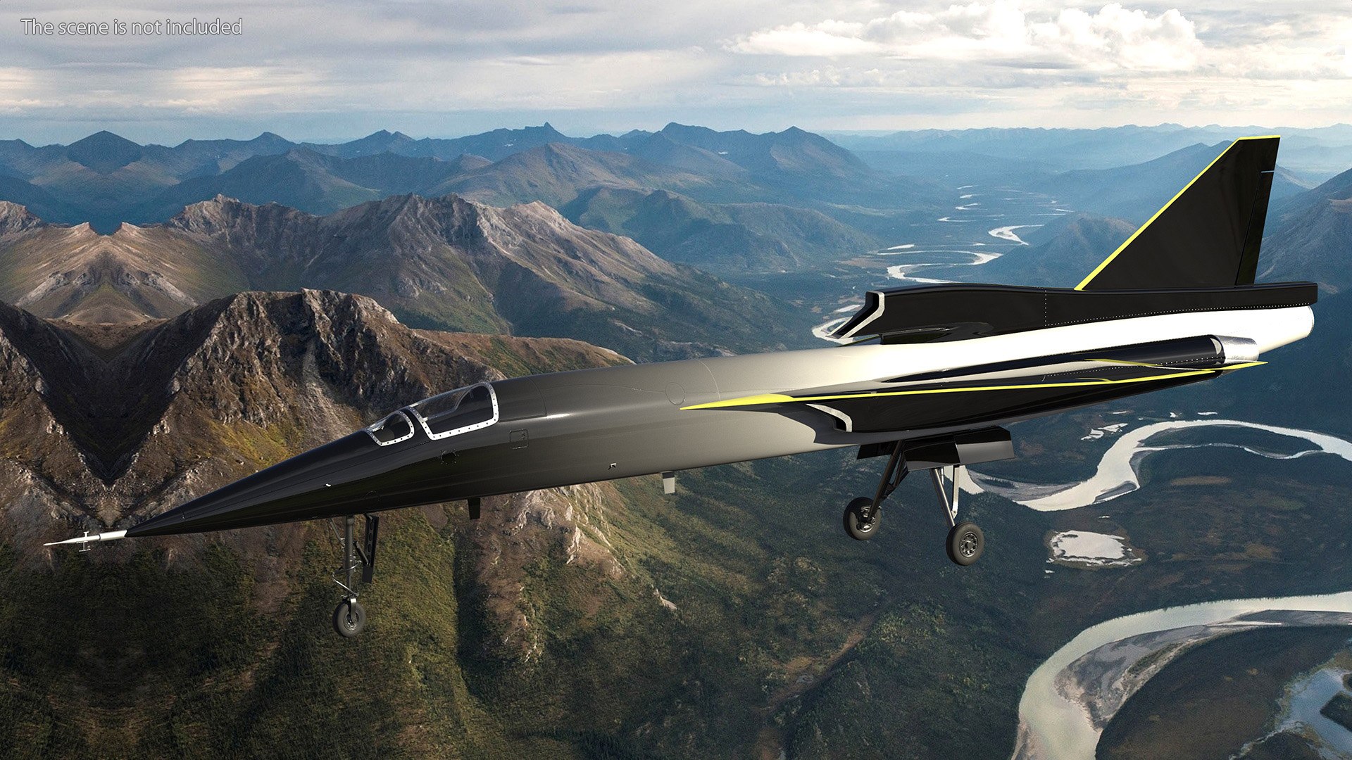 Experimental Supersonic Dark Grey 3D - TurboSquid 2180143