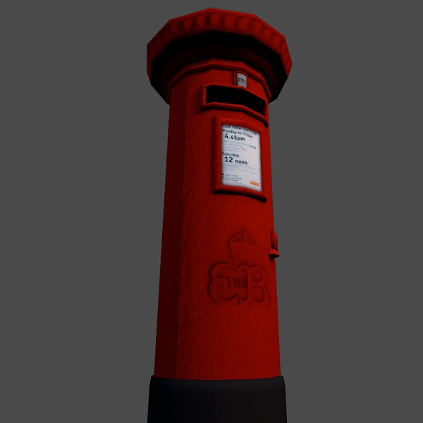 free post box 3d model