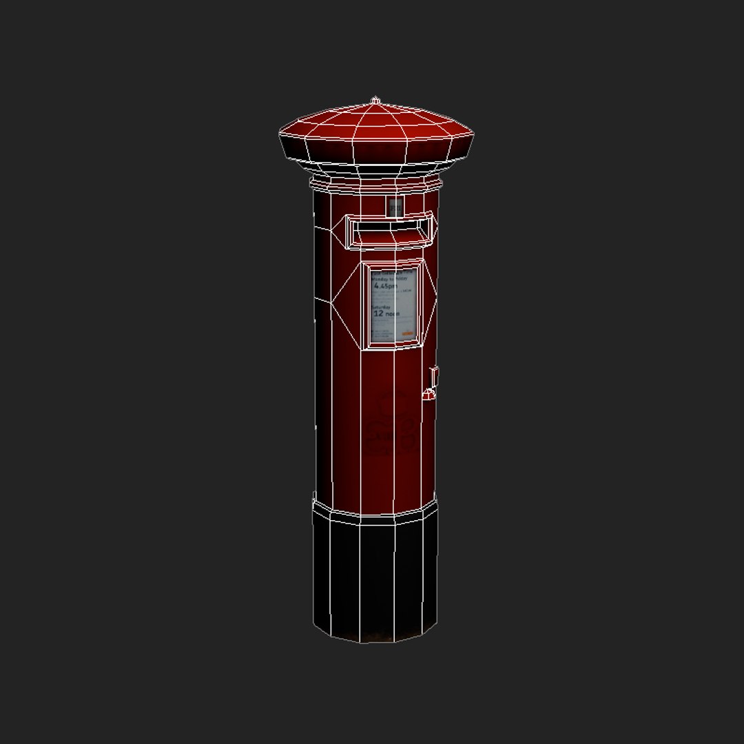 Free Post Box 3d Model