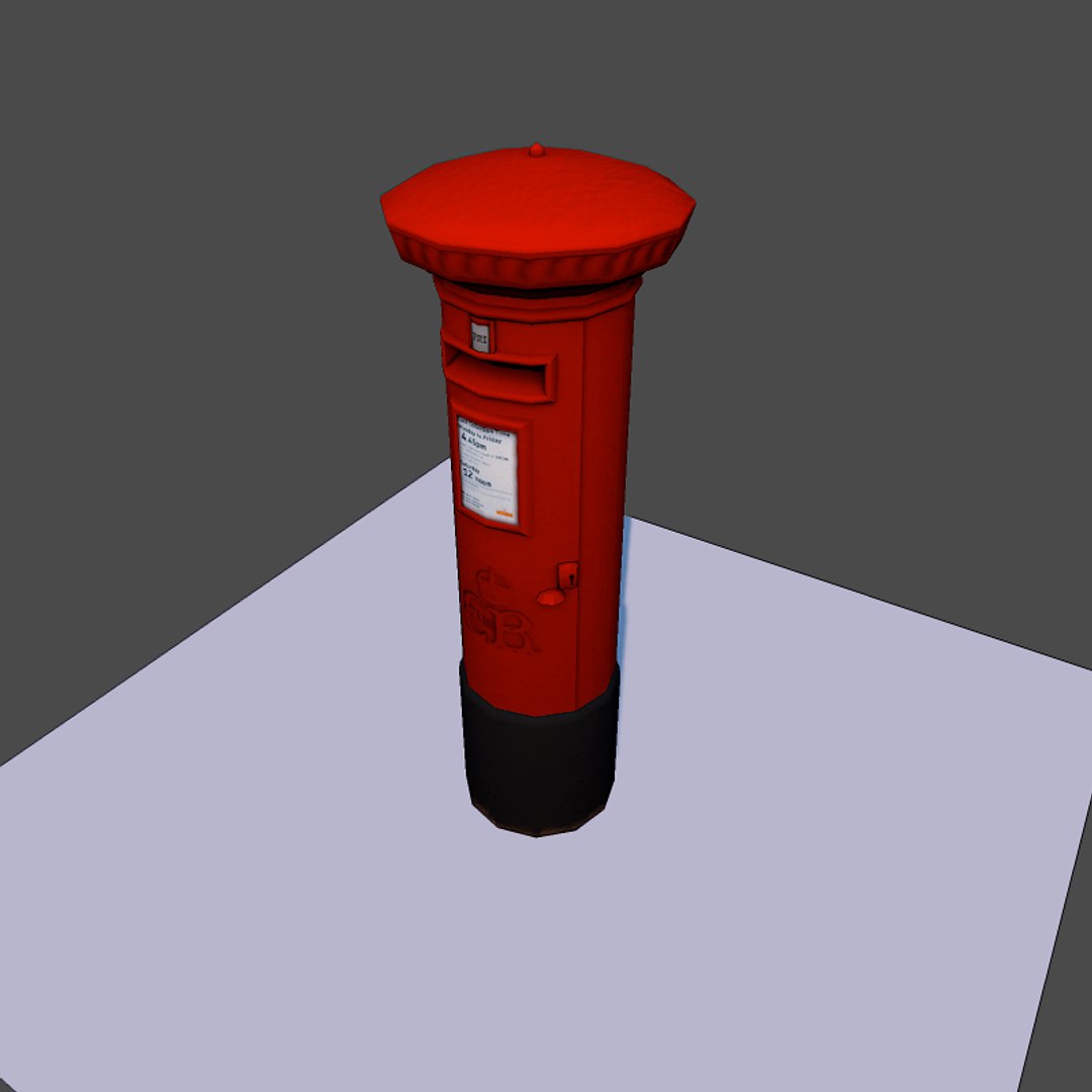 Free Post Box 3d Model