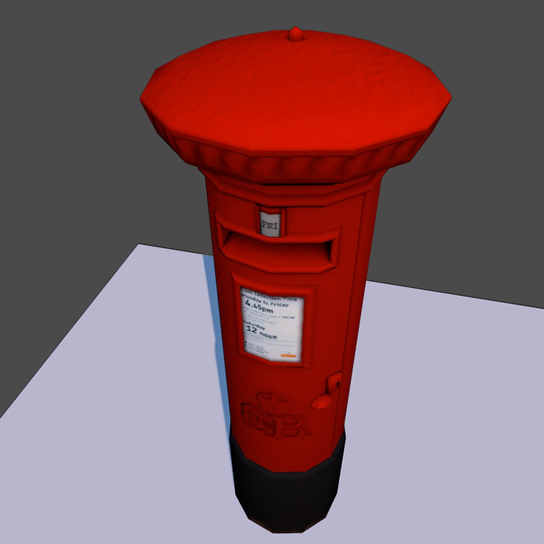 Free Post Box 3d Model