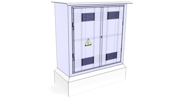 3D electrical cabinet cabin model - TurboSquid 1573047