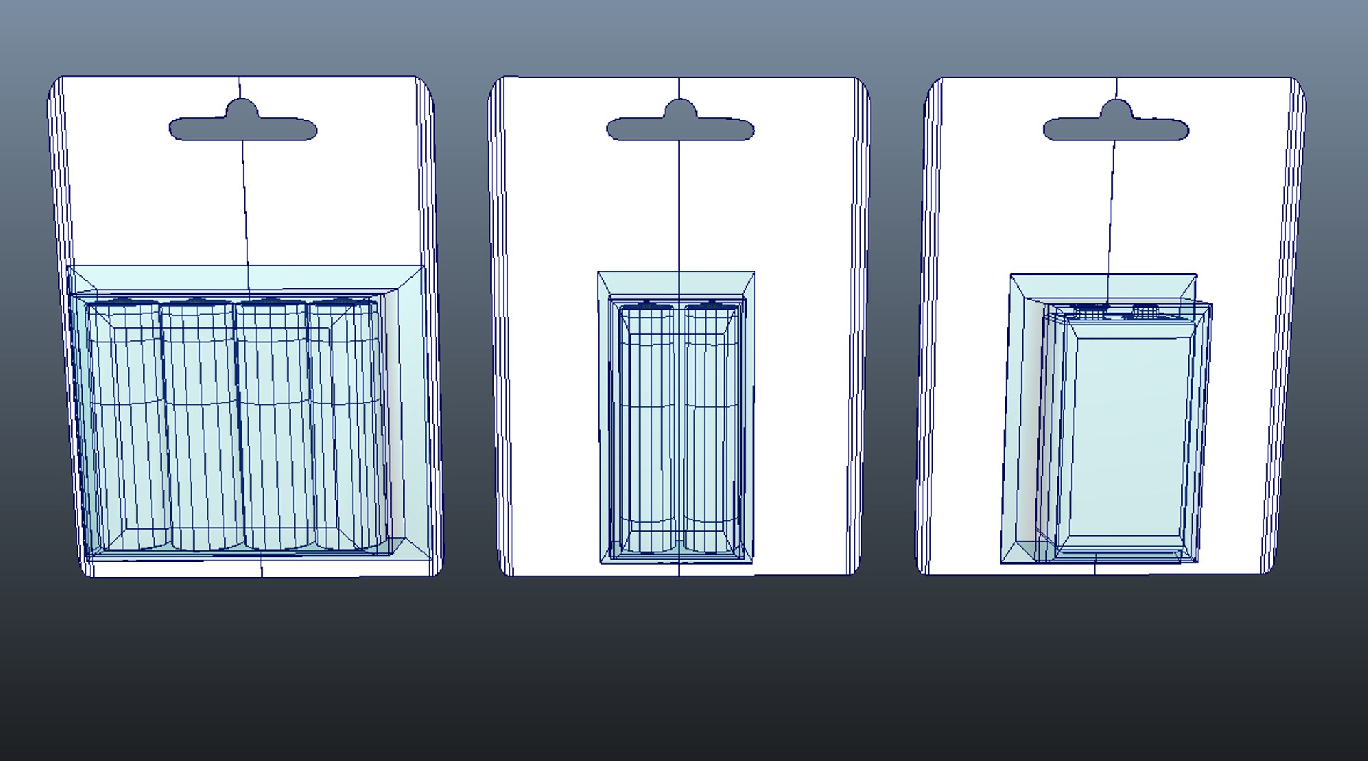 3d Model Set Batteries