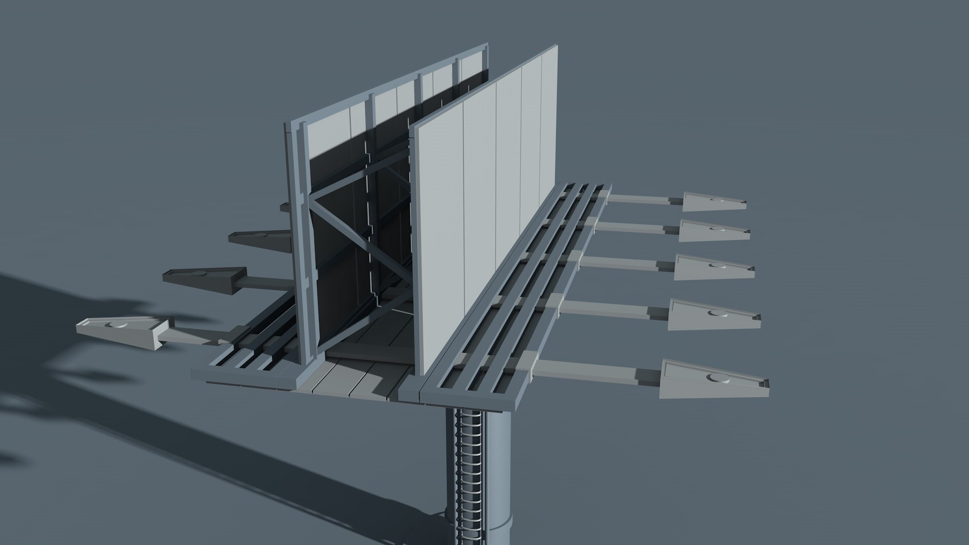 3d model billboard board