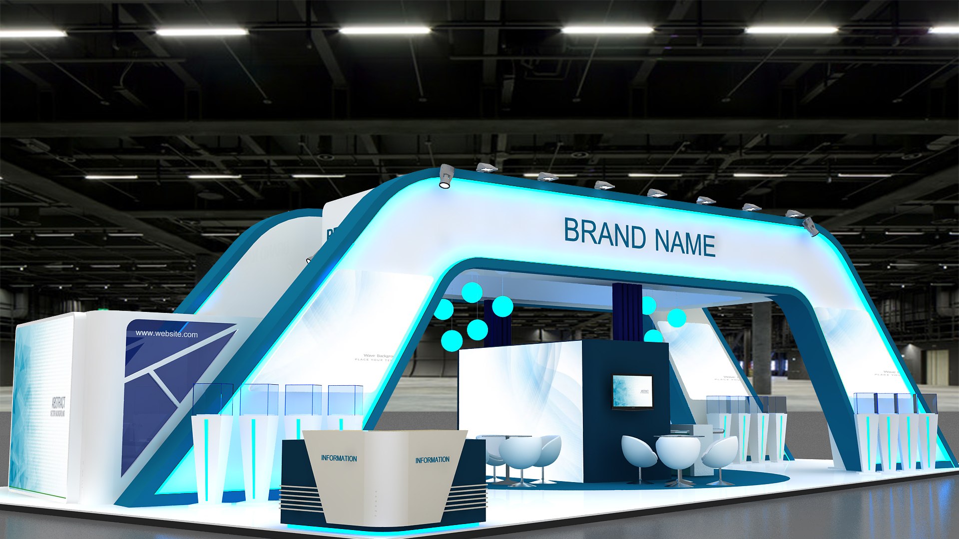 3D Model Exhibition Booth 3D Model - TurboSquid 2390141