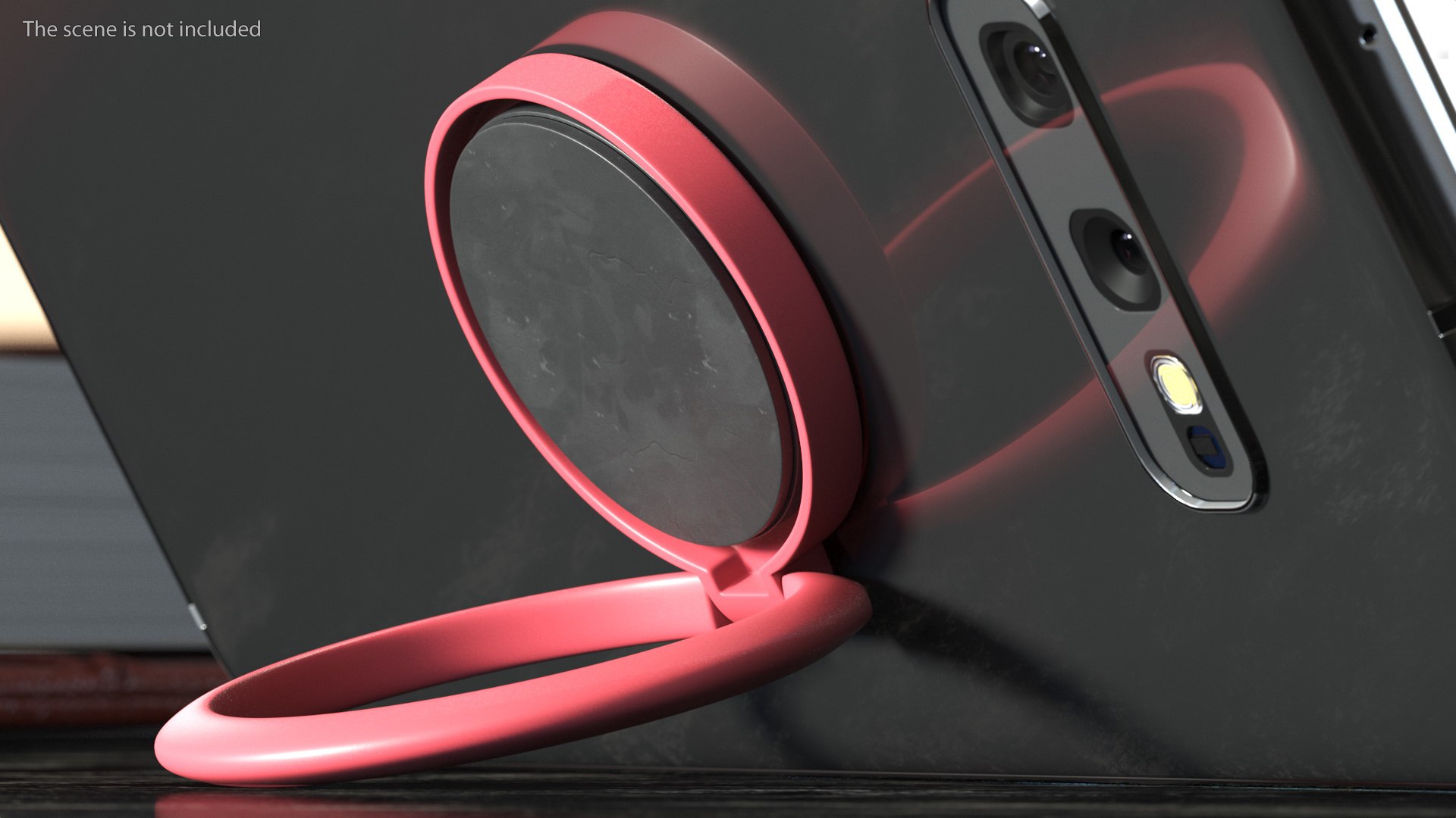 3D Model Red Finger Ring Phone Holder - TurboSquid 1964674