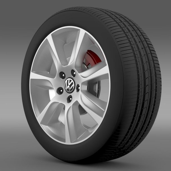 polo 2010 sedan wheel 3d 3ds