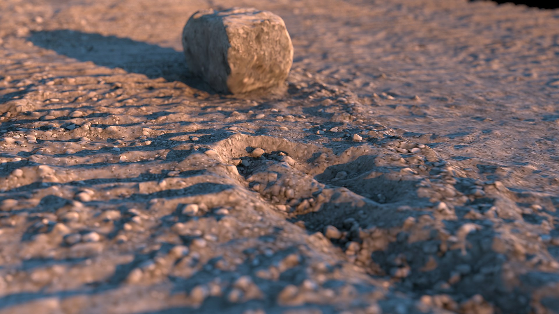 3D Gravel Ground 05 - 3D Photogrammetry Model Scan Of Gravel Sand And ...