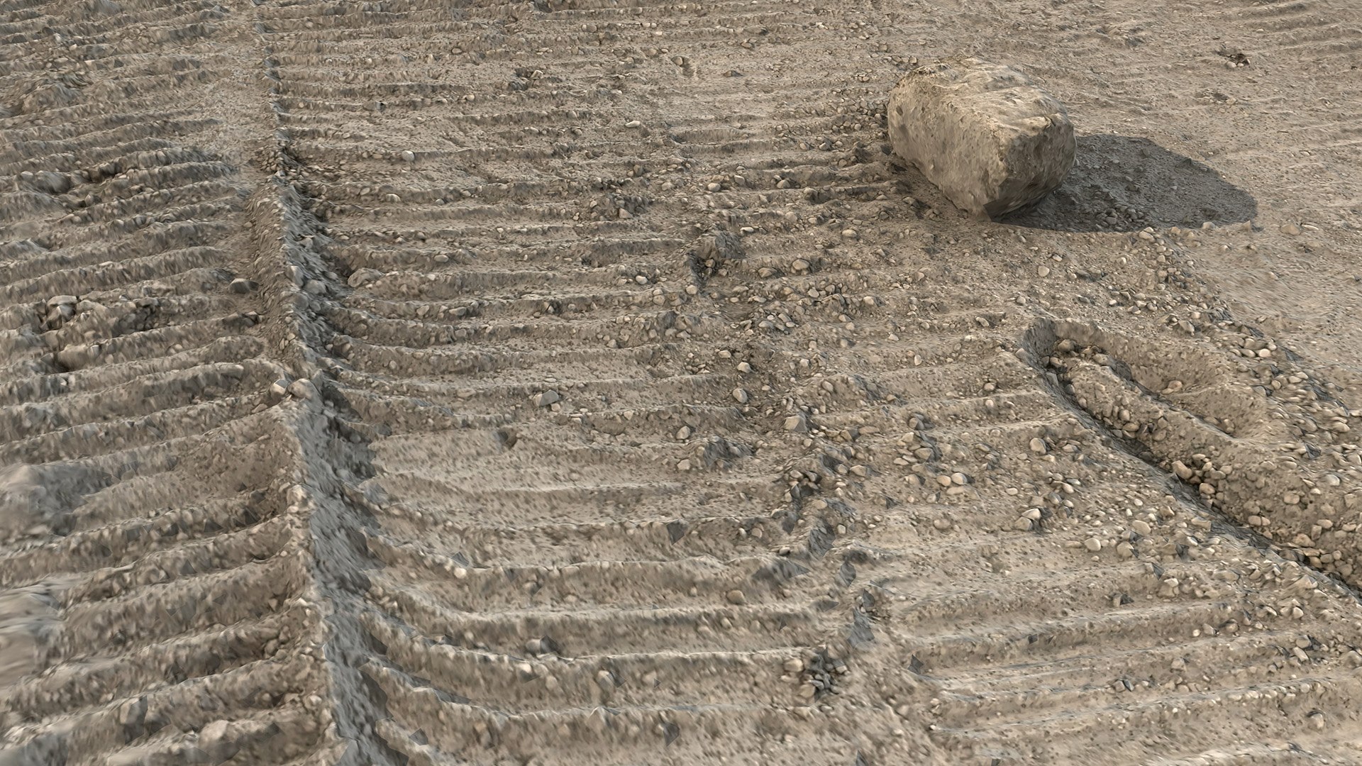 3D Gravel Ground 05 - 3D Photogrammetry Model Scan Of Gravel Sand And ...