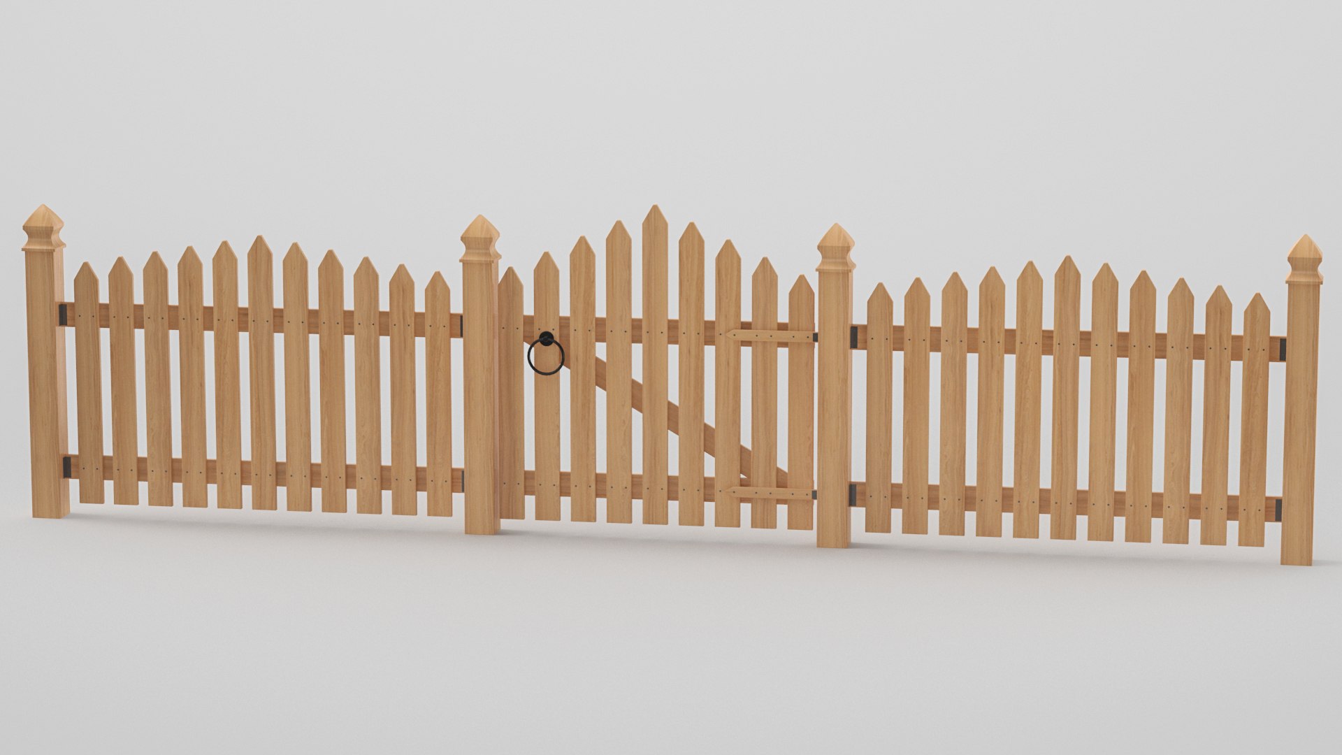 Picket Fence 01 3D Model - TurboSquid 1820085
