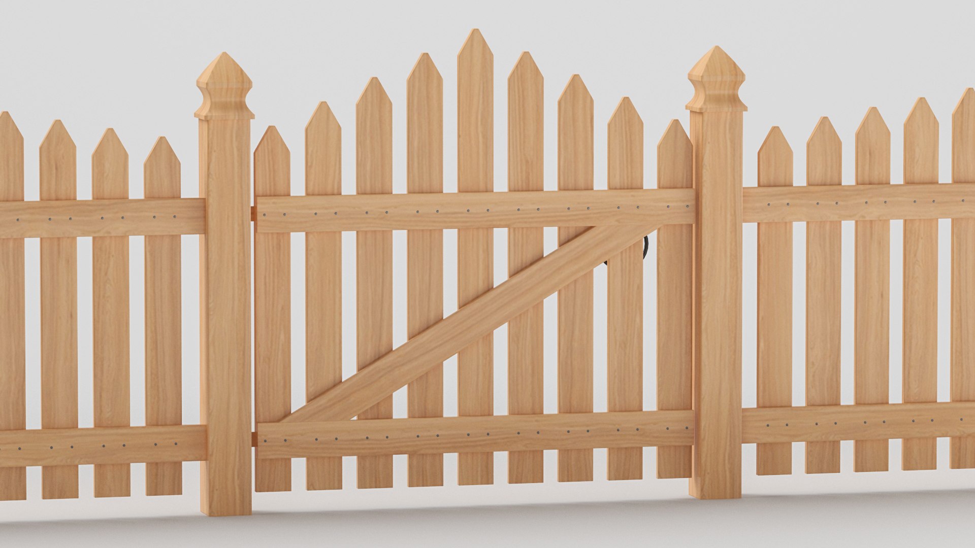 Picket Fence 01 3D Model - TurboSquid 1820085
