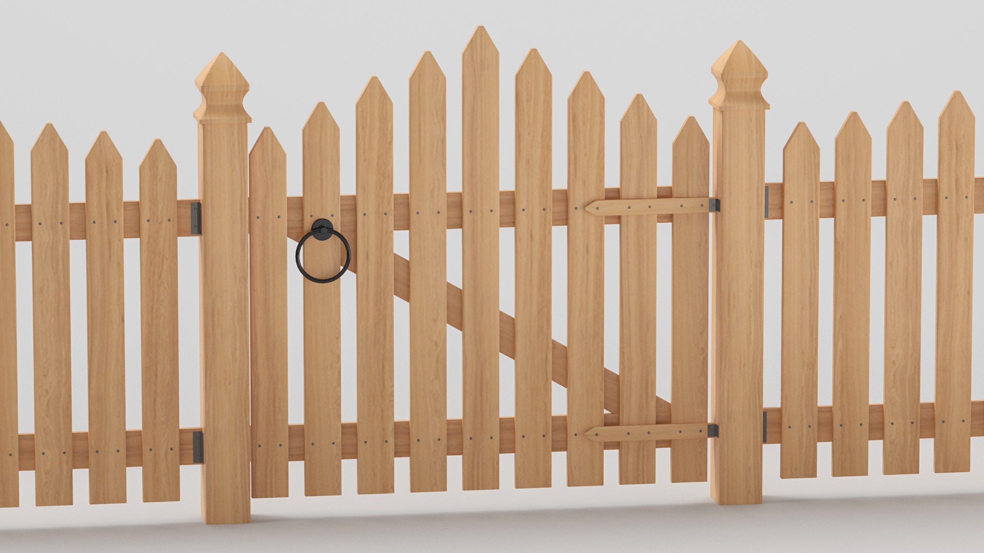 Picket Fence 01 3D Model - TurboSquid 1820085