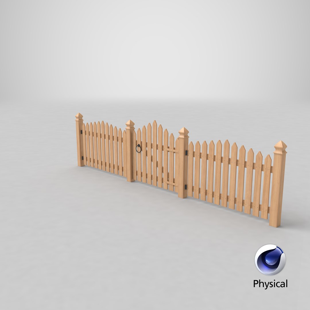 Picket Fence 01 3D Model - TurboSquid 1820085