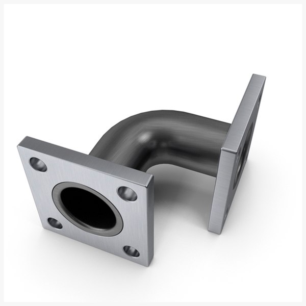 modelo 3d Brida cuadrada doble de acero PBR - TurboSquid 2299870