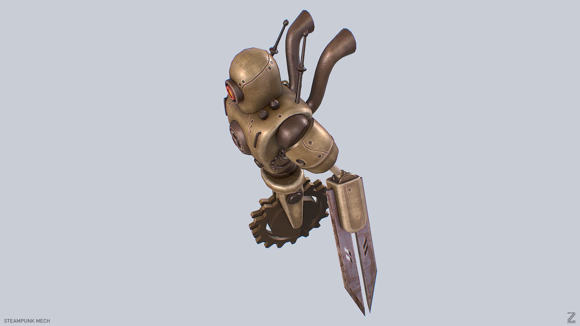 Steampunk Mech 3D Model - TurboSquid 2413292