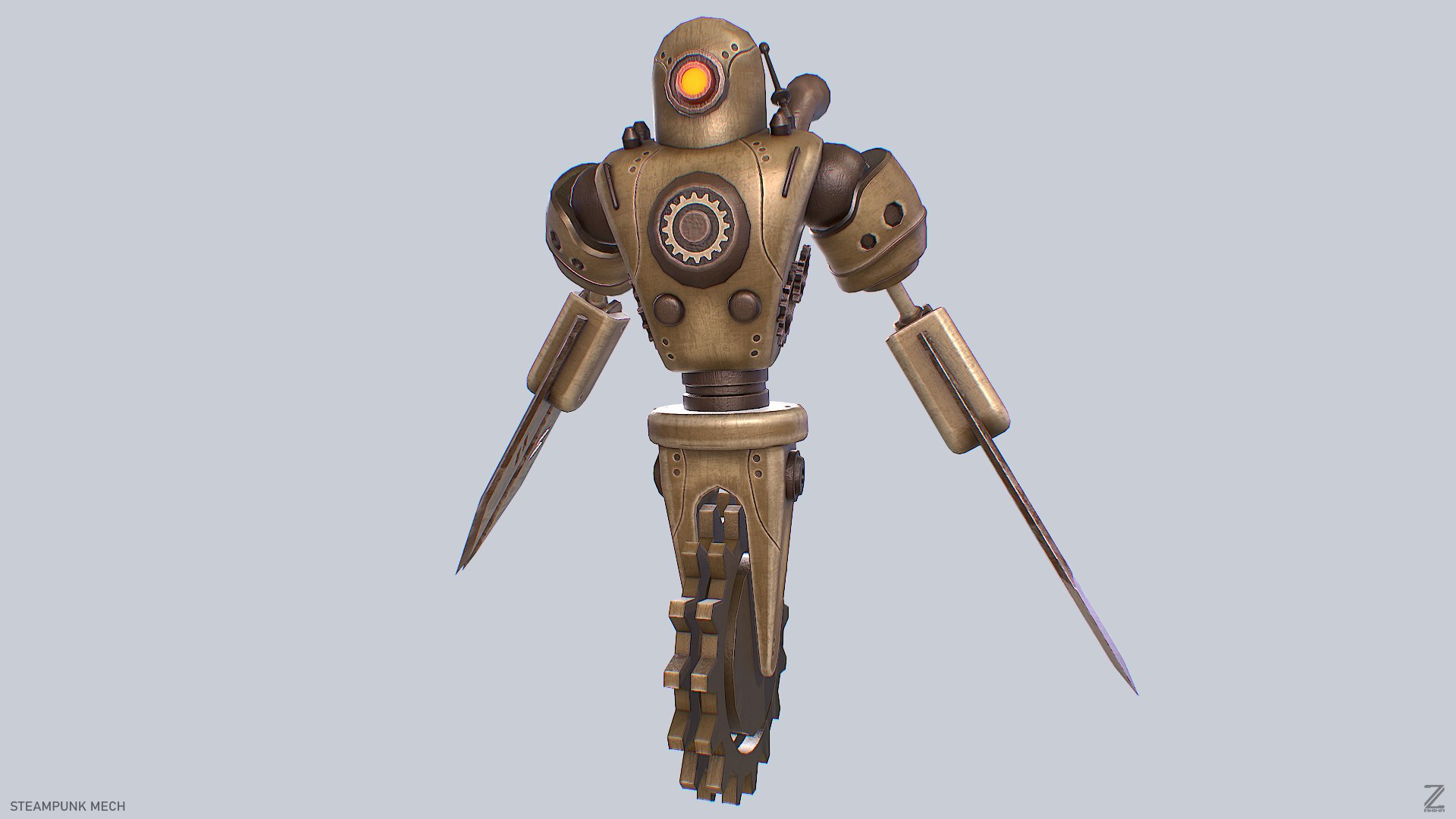 Steampunk Mech 3D Model - TurboSquid 2413292