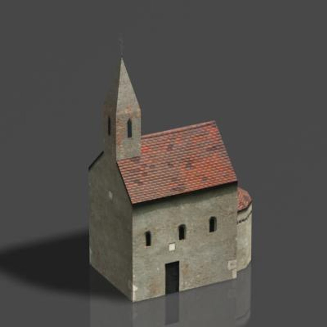 3d Curch House Model