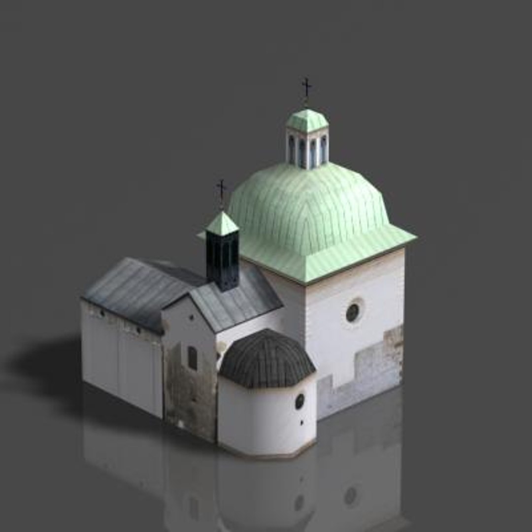 3d Curch House Model