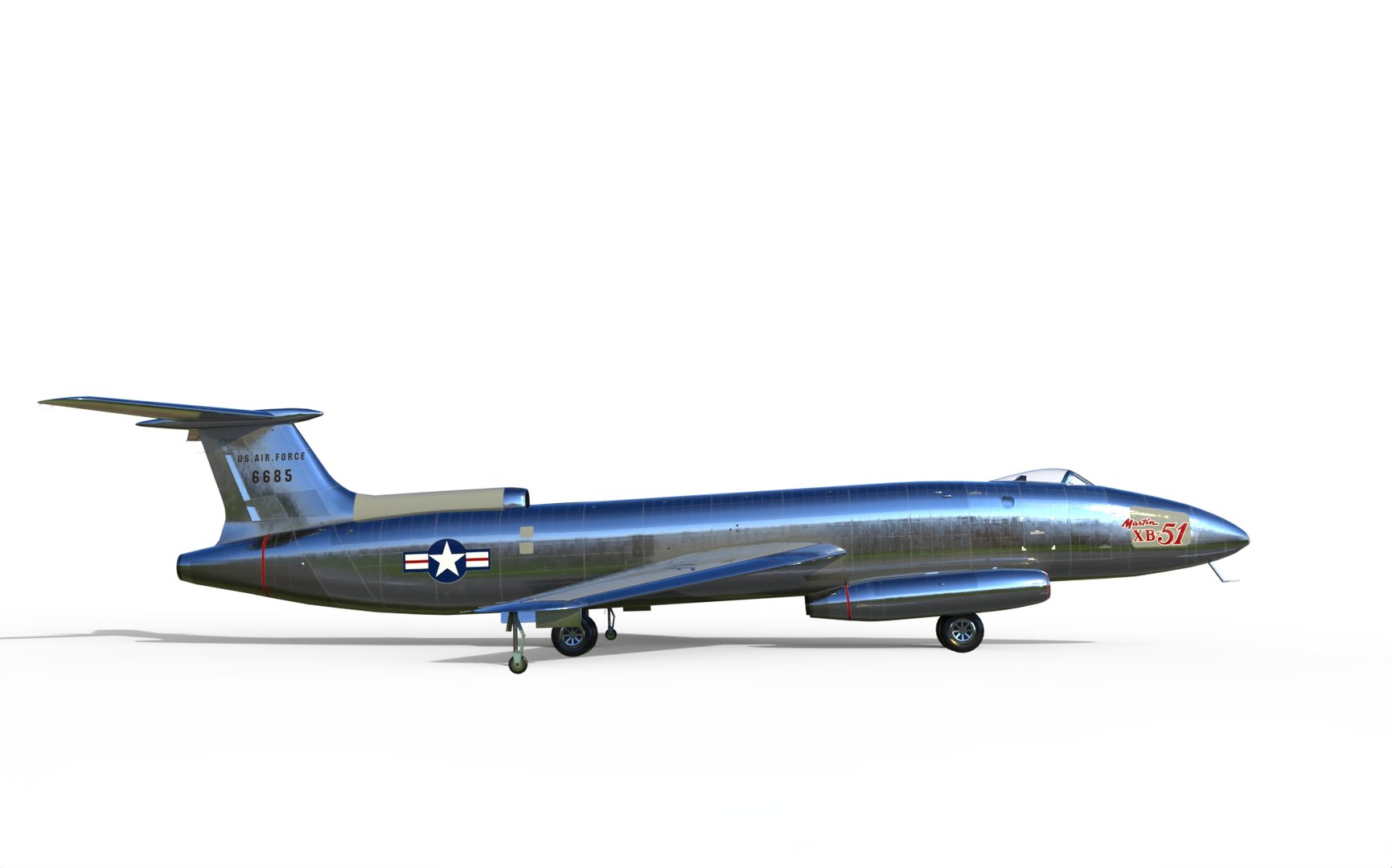 3D Martin XB-51 Bombe Model - TurboSquid 2293290
