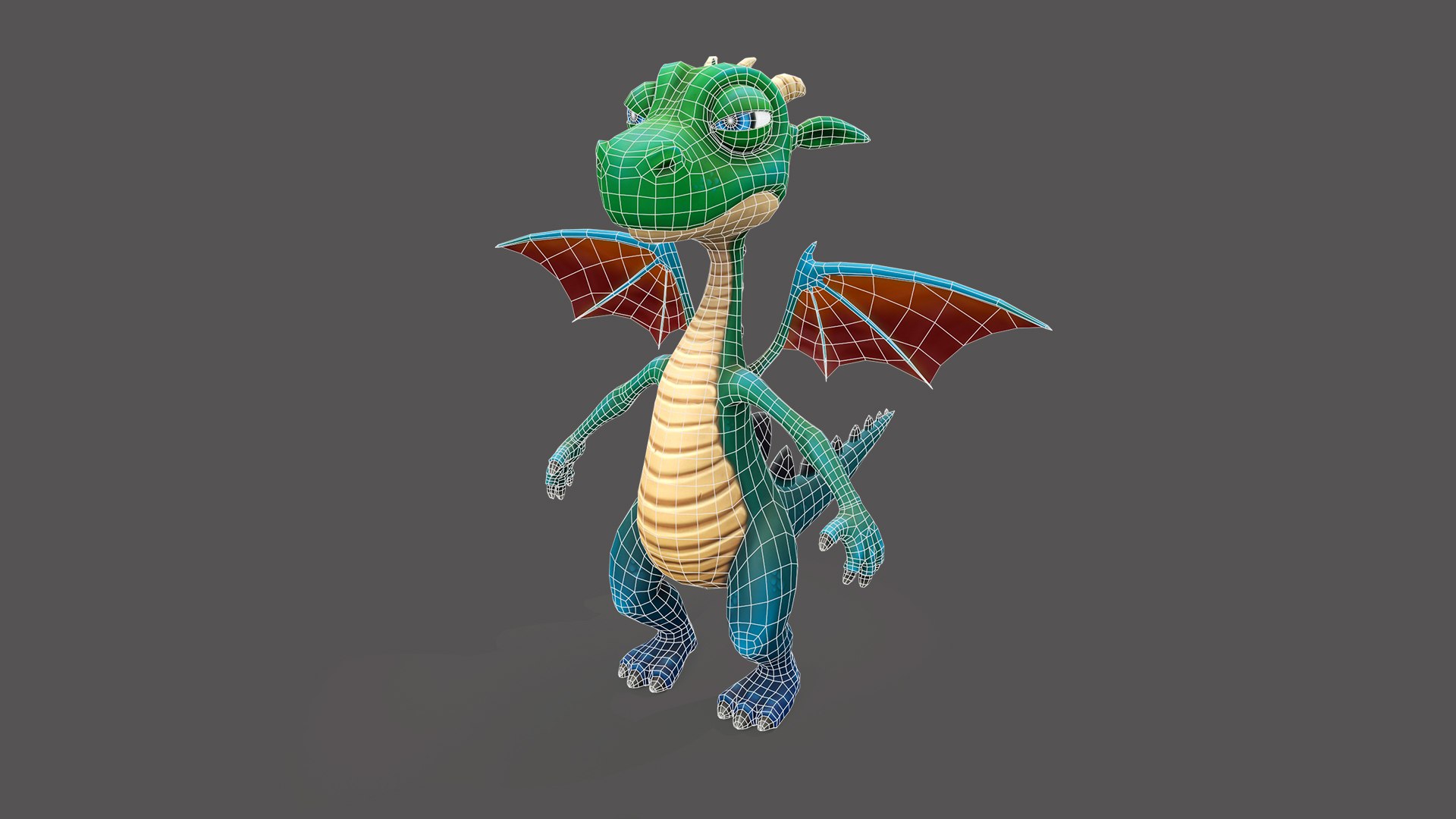 Dragon Rigged 3D Model - TurboSquid 2186025