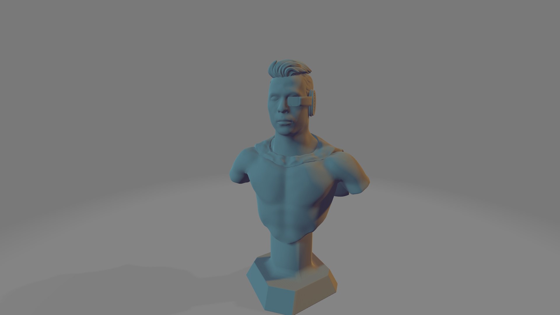 3D Heroic Bust Head Character model - TurboSquid 1802314