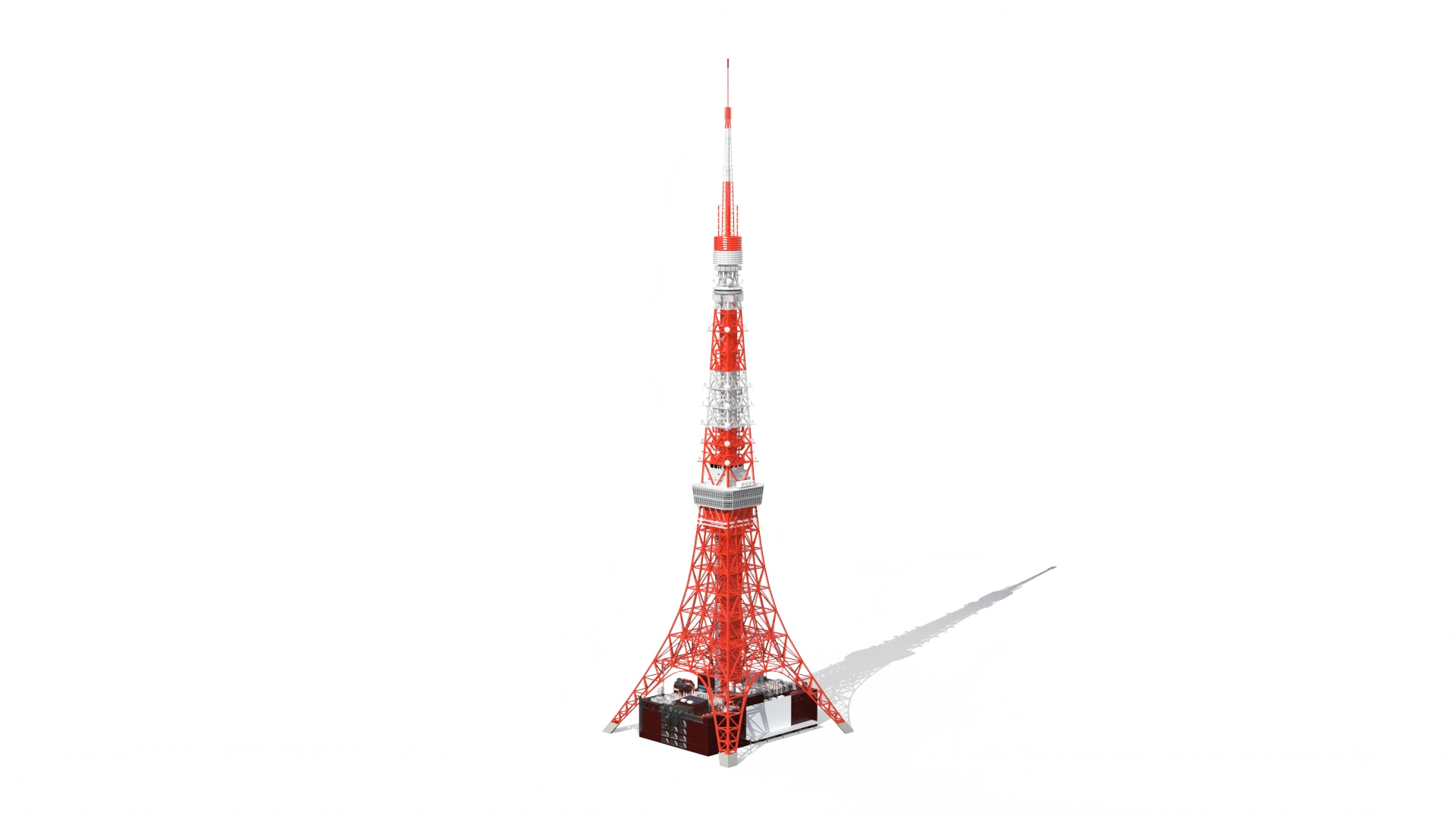 Tokyo Tower Building 3D Model - TurboSquid 2229904