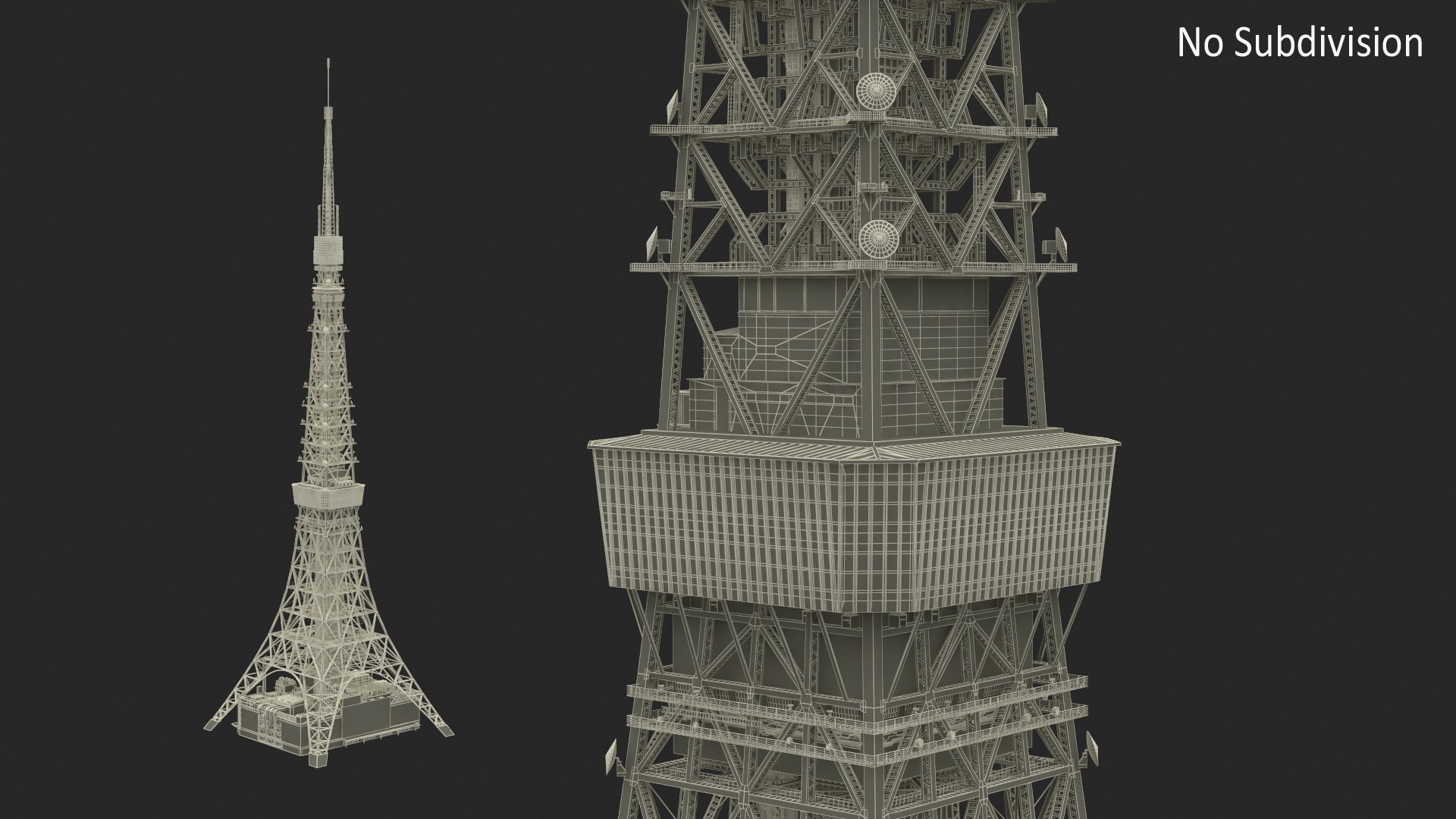Tokyo Tower Building 3D Model - TurboSquid 2229904