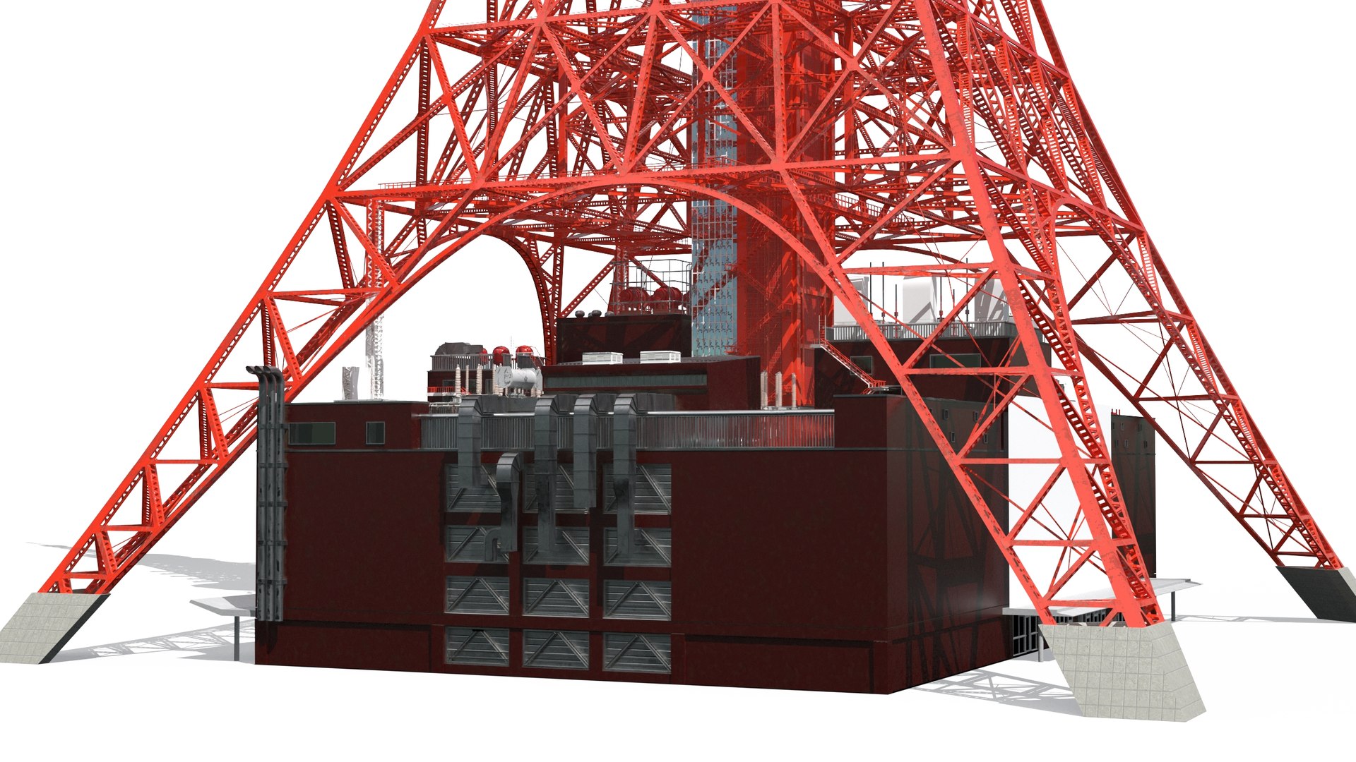 Tokyo Tower Building 3D Model - TurboSquid 2229904