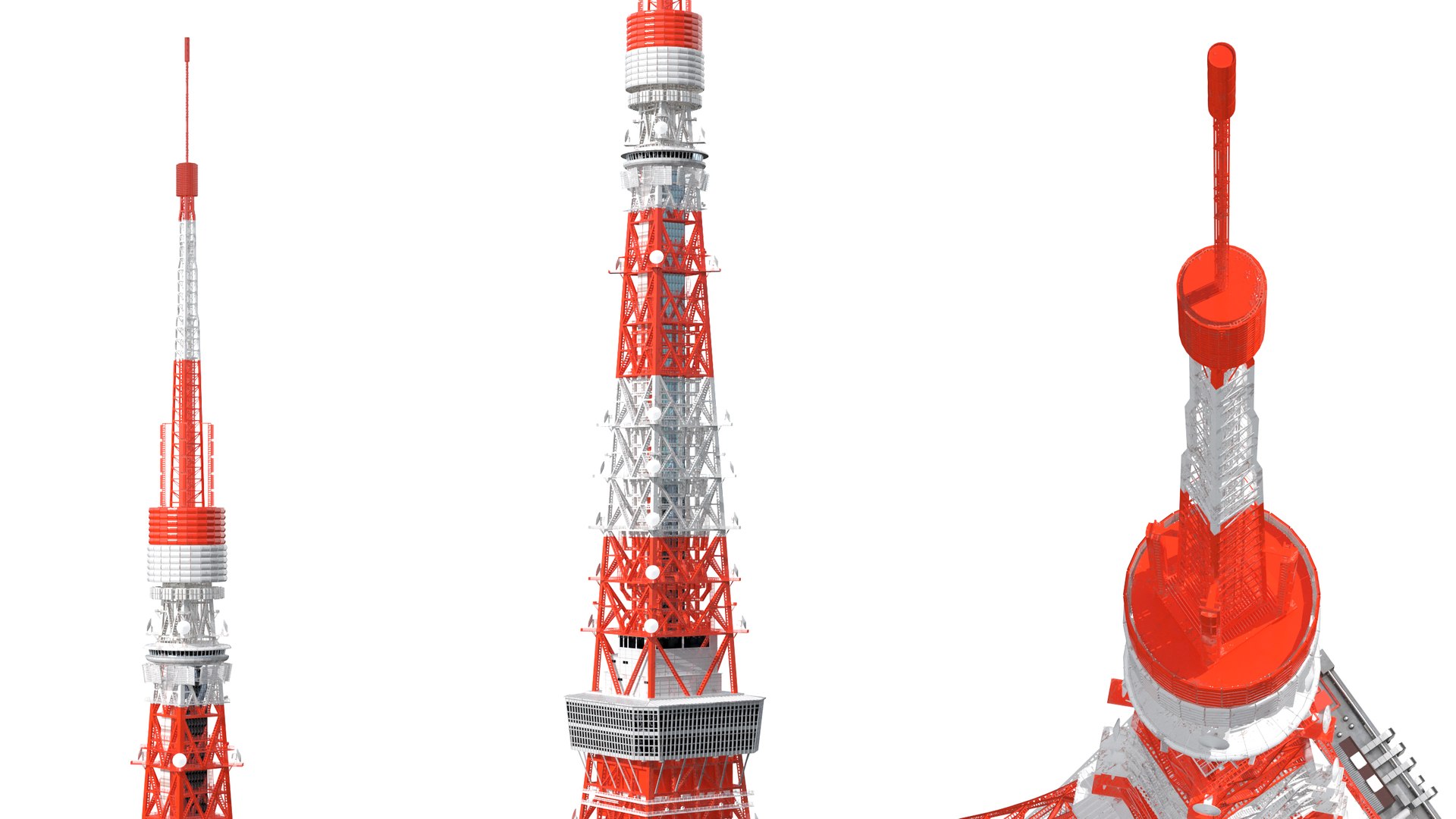 Tokyo Tower Building 3D Model - TurboSquid 2229904