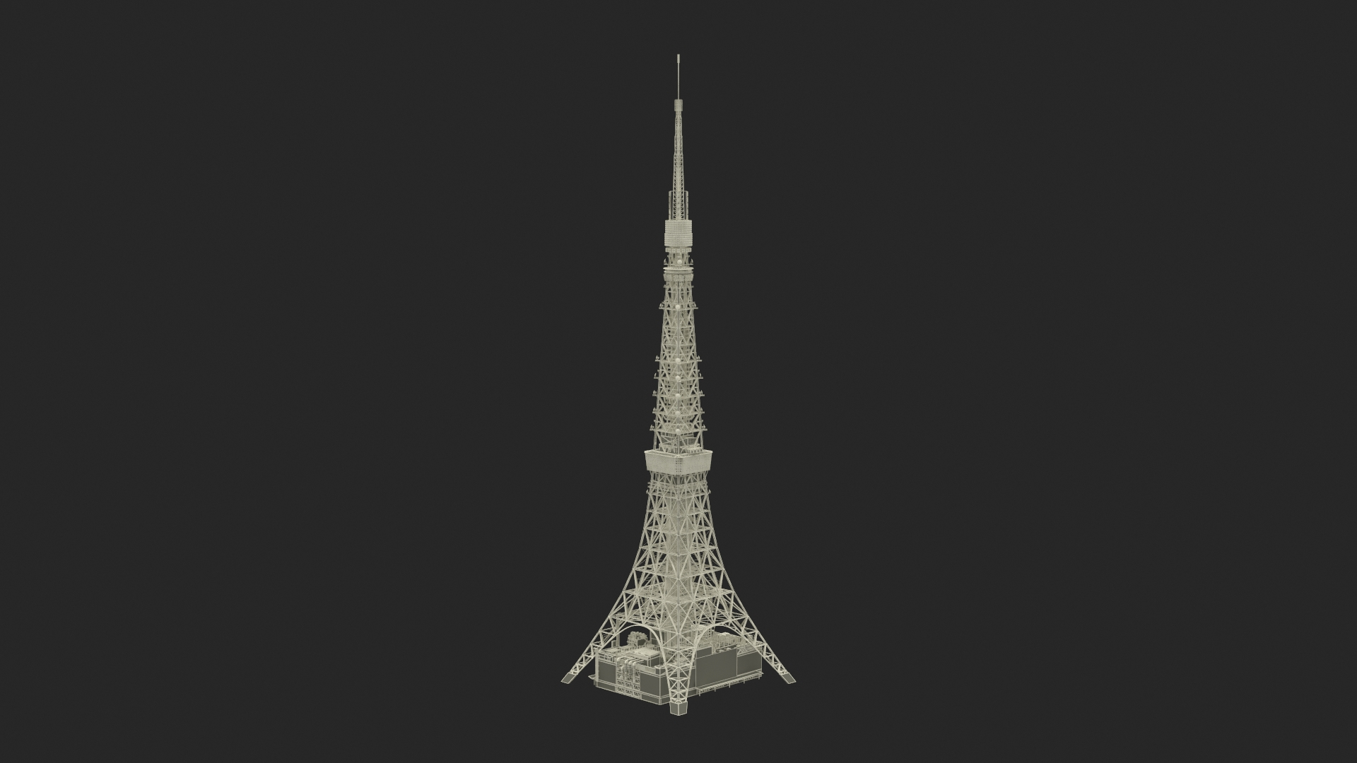 Tokyo Tower Building 3D Model - TurboSquid 2229904
