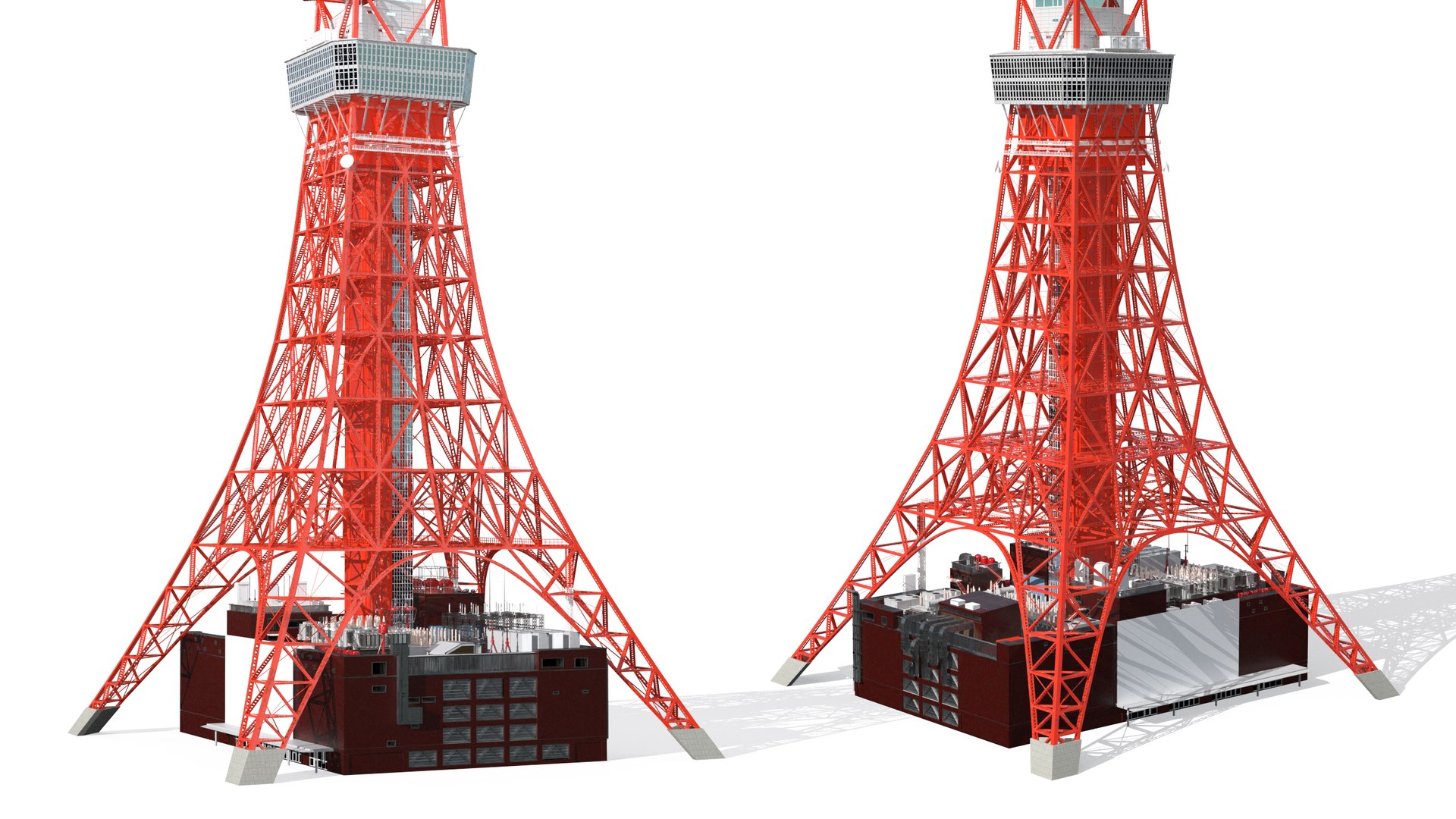 Tokyo Tower Building 3D Model - TurboSquid 2229904
