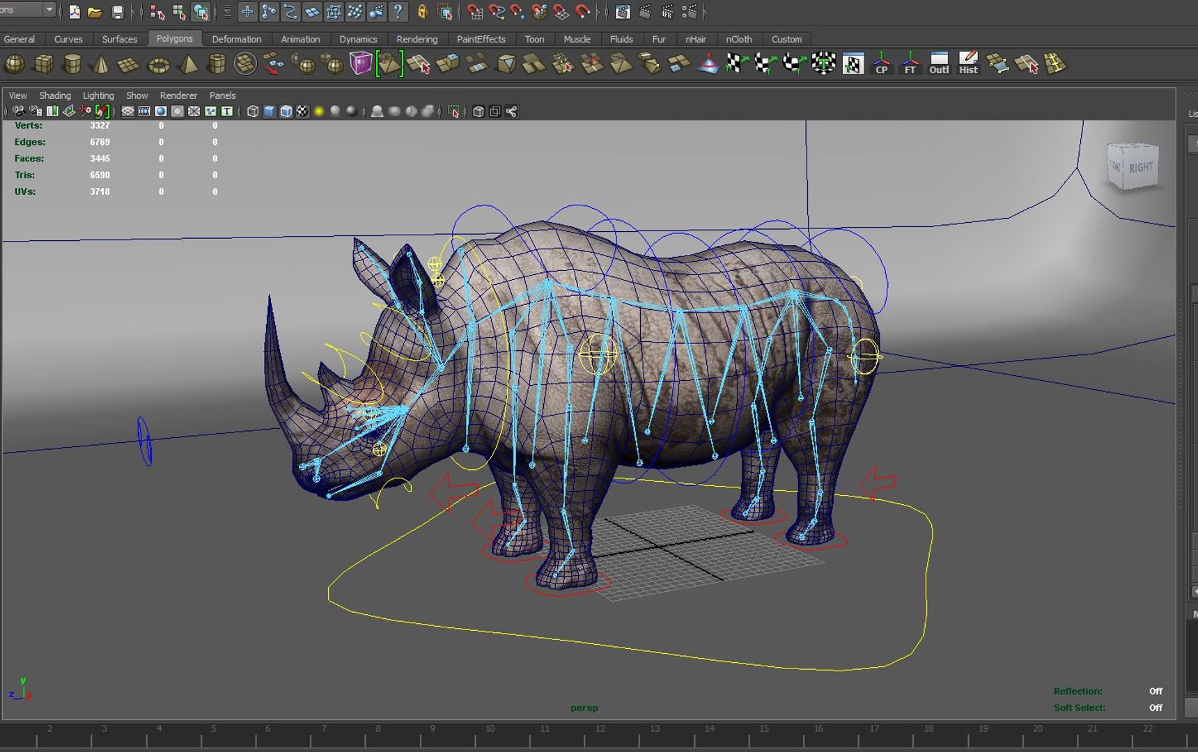 Realistic Rhino Rigged 3D Model - TurboSquid 1266061
