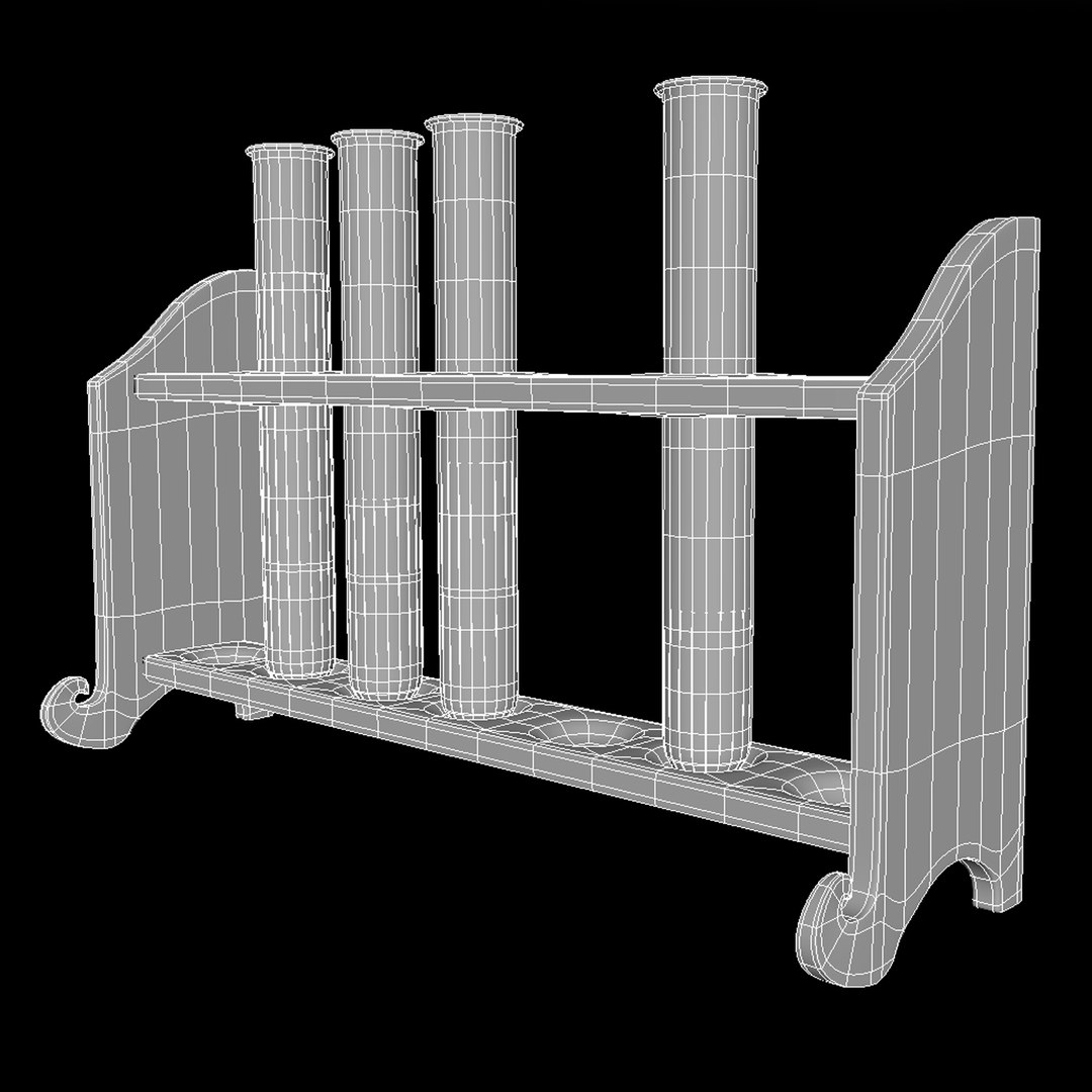 3d Chemicals Test Tubes