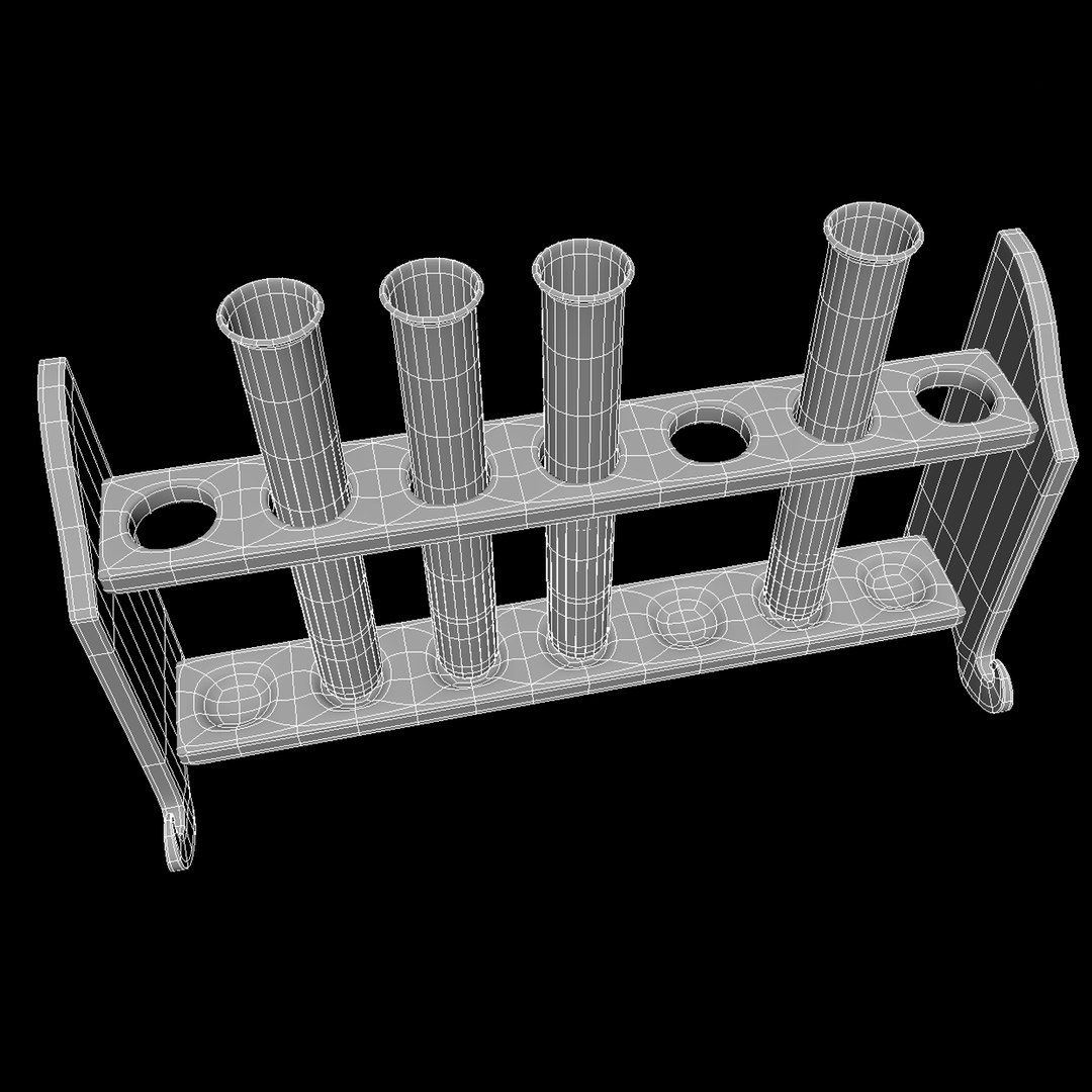 3d Chemicals Test Tubes