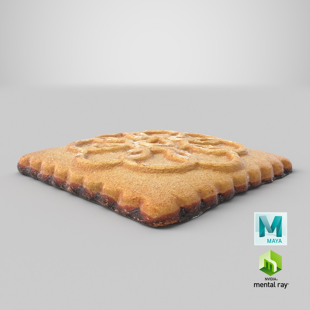 3D Christmas Chocolate Biscuit 02 Model - TurboSquid 1818803