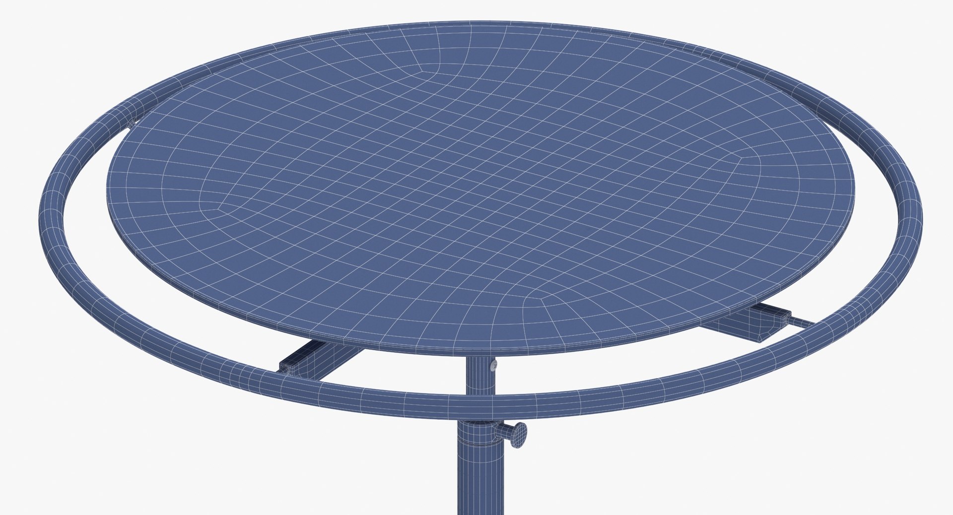 3D Clothing Circular Rack Glass Top Metal Black and White model ...