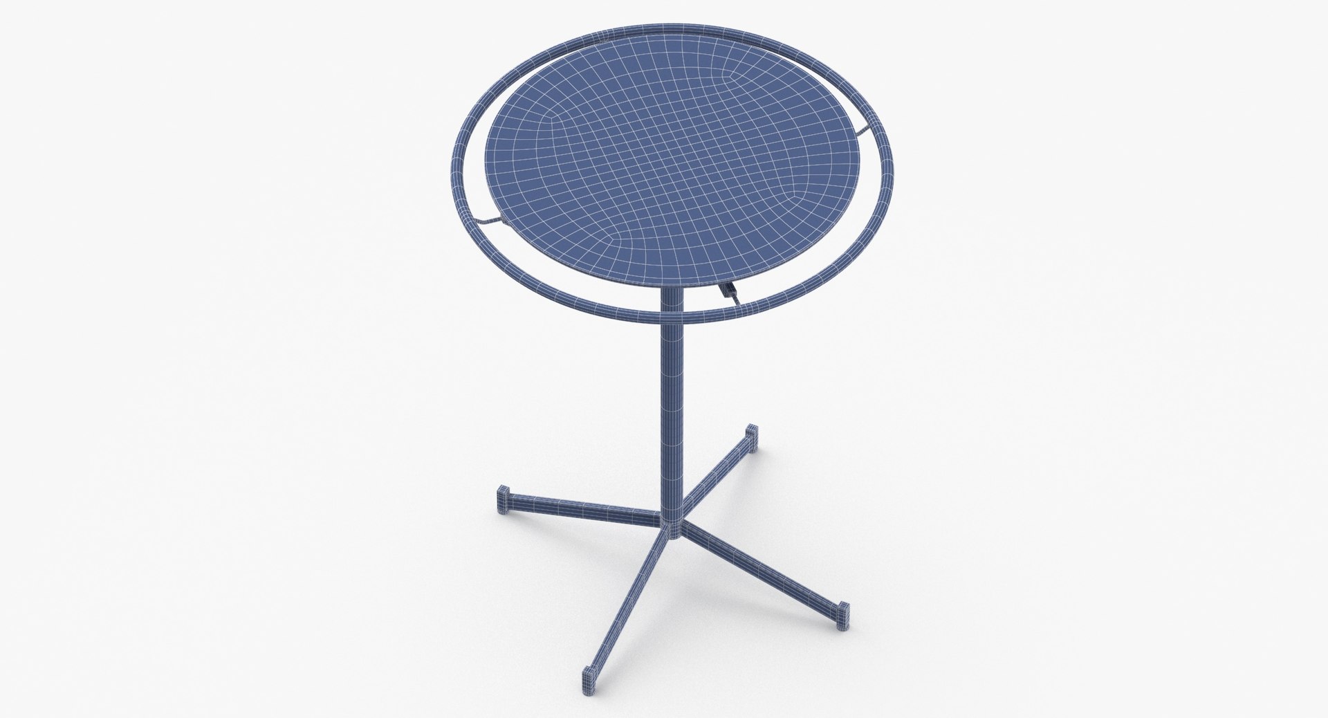 3D Clothing Circular Rack Glass Top Metal Black and White model ...