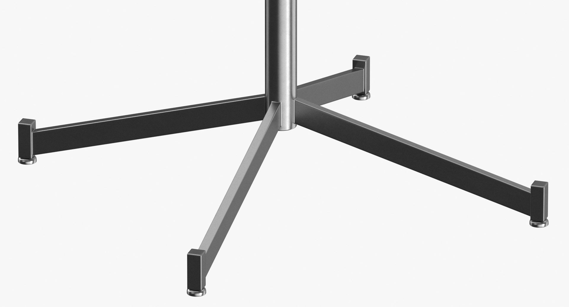 3D Clothing Circular Rack Glass Top Metal Black and White model ...