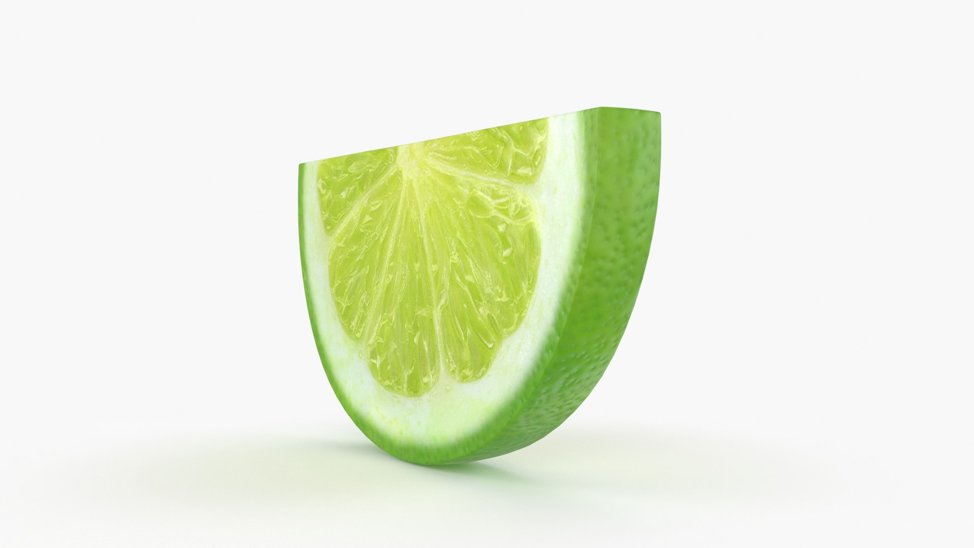 Half Lime Slice 3D Model - TurboSquid 1990050
