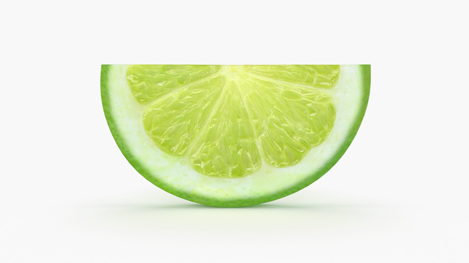 Half Lime Slice 3D Model - TurboSquid 1990050