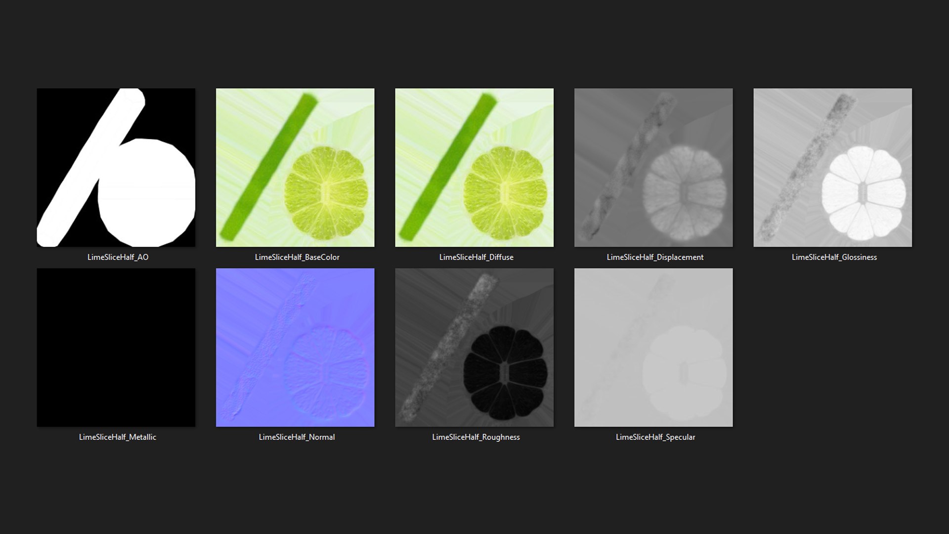 Half Lime Slice 3D model - TurboSquid 1990050